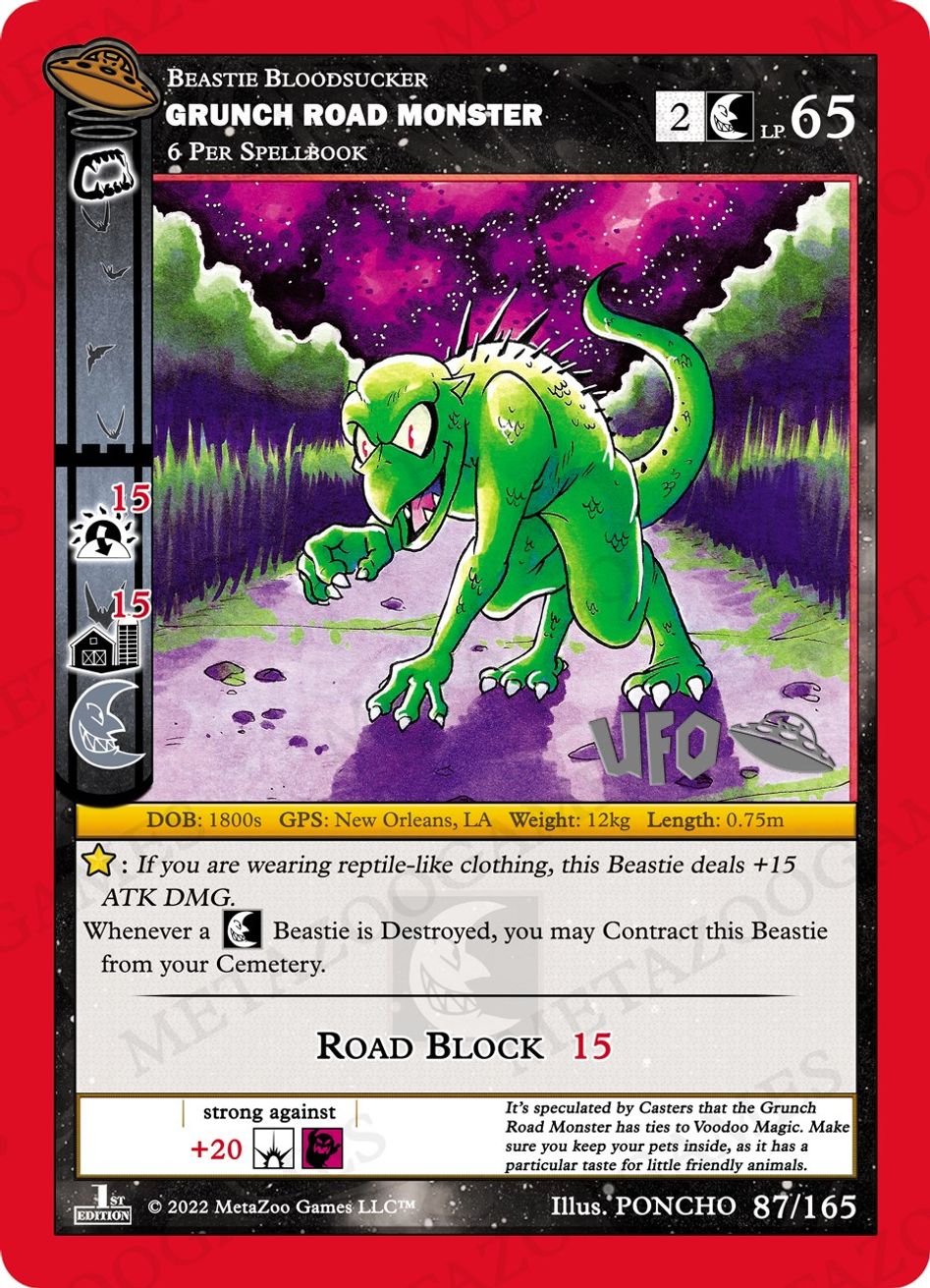 Grunch Road Monster - UFO: First Edition Spoiler Pack - MetaZoo