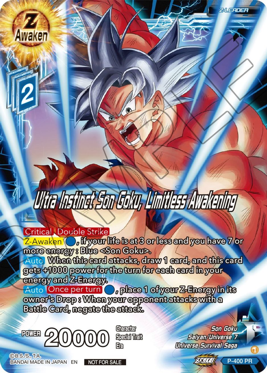 Ultra Instinct Son Goku, Limitless Awakening - Promotion Cards - Dragon ...