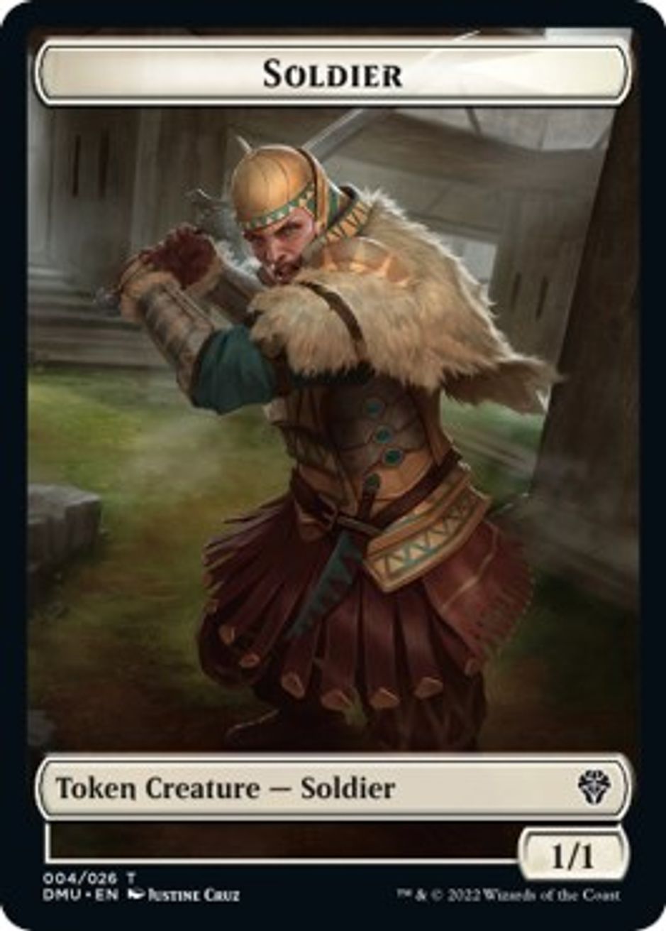 Soldier // Wurm Double-sided Token - Dominaria United - Magic: The ...