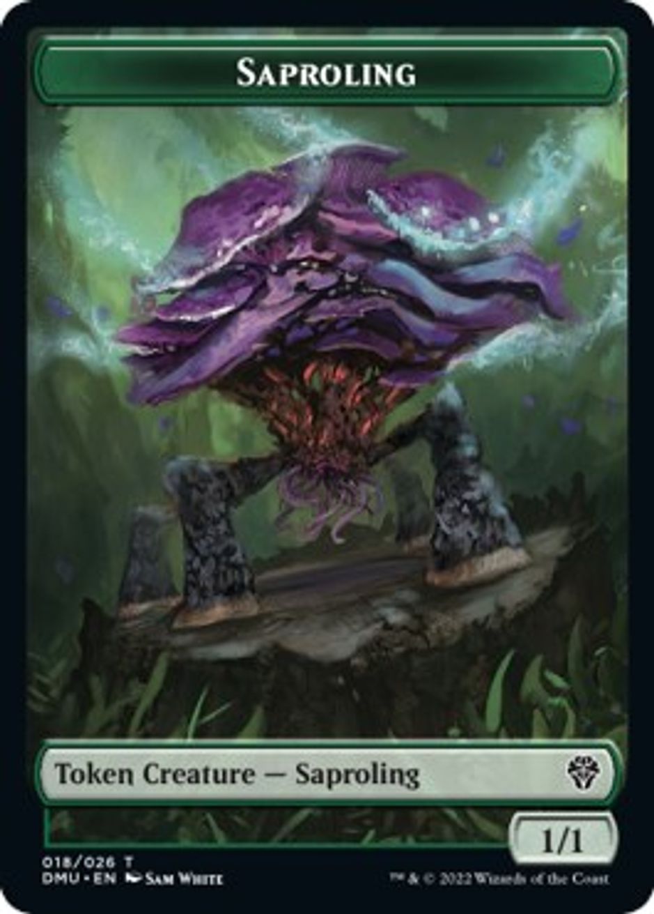 Saproling // Kobolds of Kher Keep Double-sided Token - Dominaria United ...