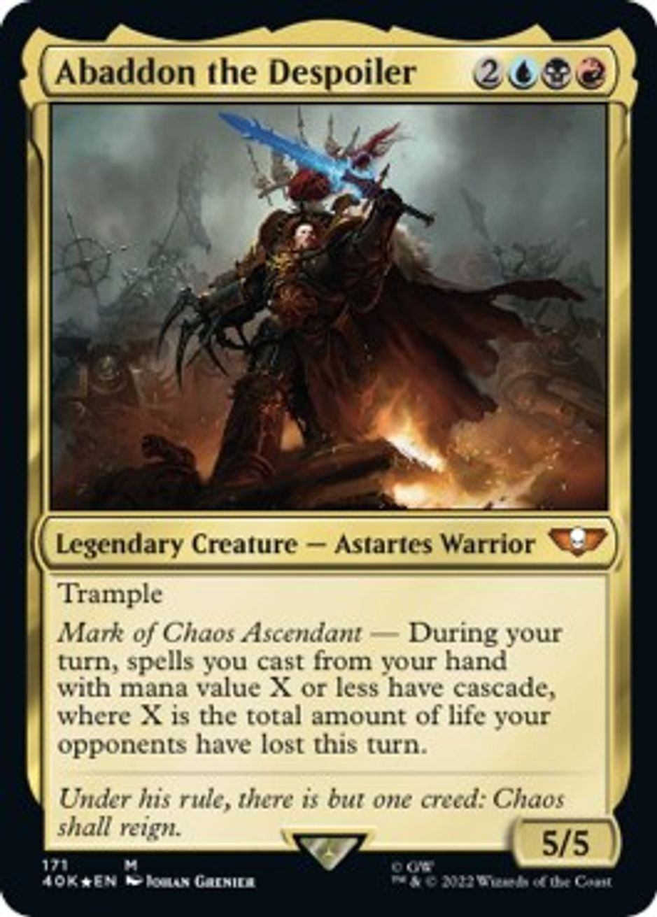 Abaddon the Despoiler - Universes Beyond: Warhammer 40,000 - Magic: The ...
