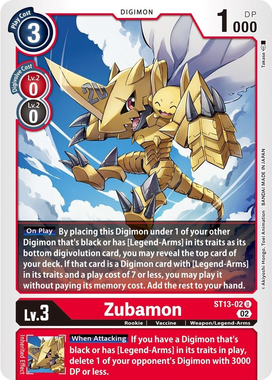 Zubamon - Starter Deck 13: Ragnaloardmon - Digimon Card Game