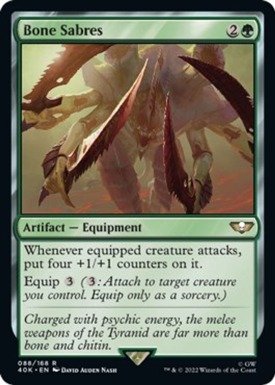 Bone Sabres - Universes Beyond: Warhammer 40,000 - Magic: The Gathering