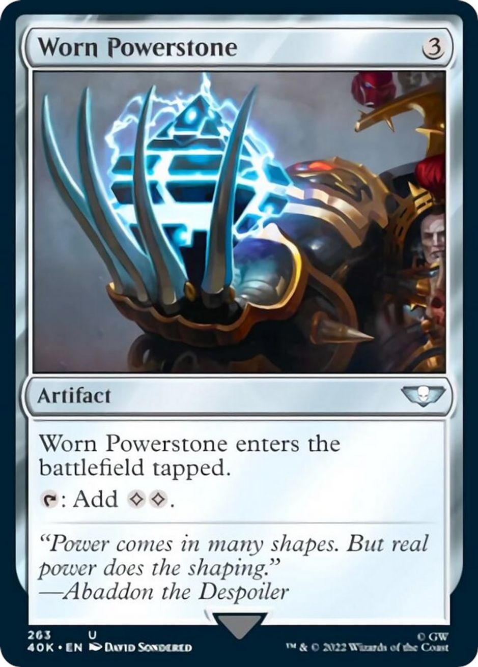 Worn Powerstone (Surge Foil) - Universes Beyond: Warhammer 40,000 ...
