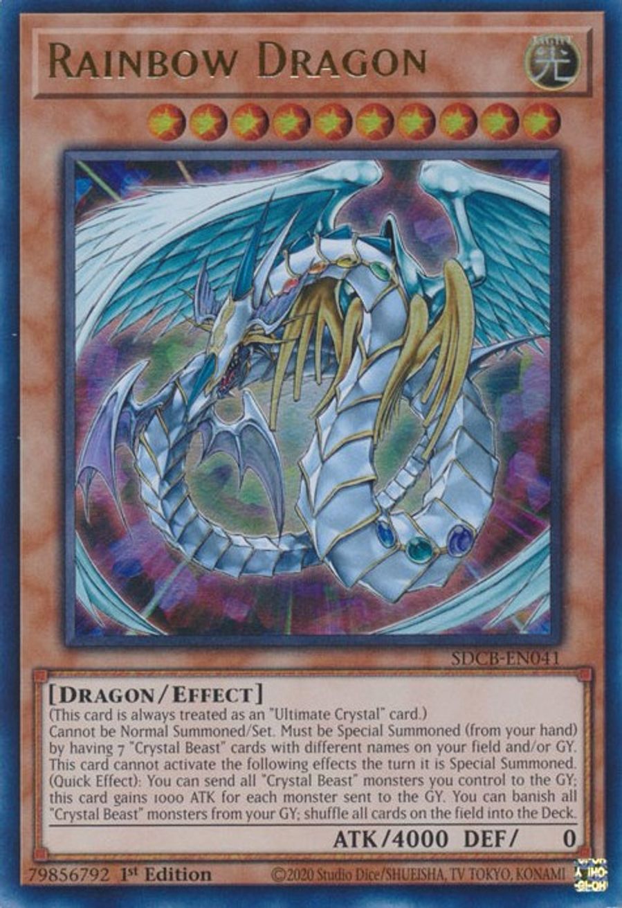 Rainbow Dragon - Structure Deck: Legend of the Crystal Beasts - YuGiOh