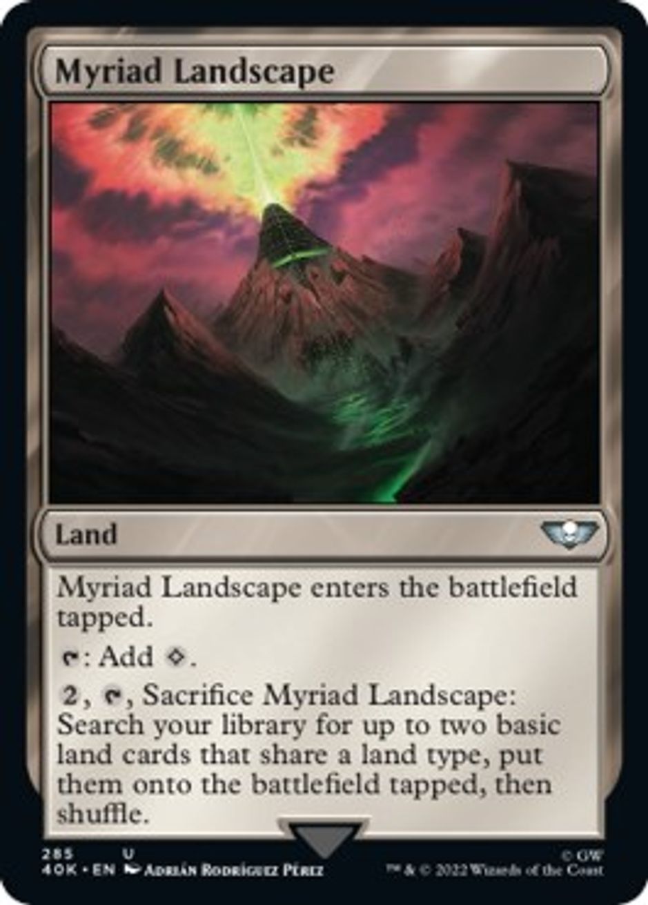 Myriad Landscape (Surge Foil) - Universes Beyond: Warhammer 40,000 ...