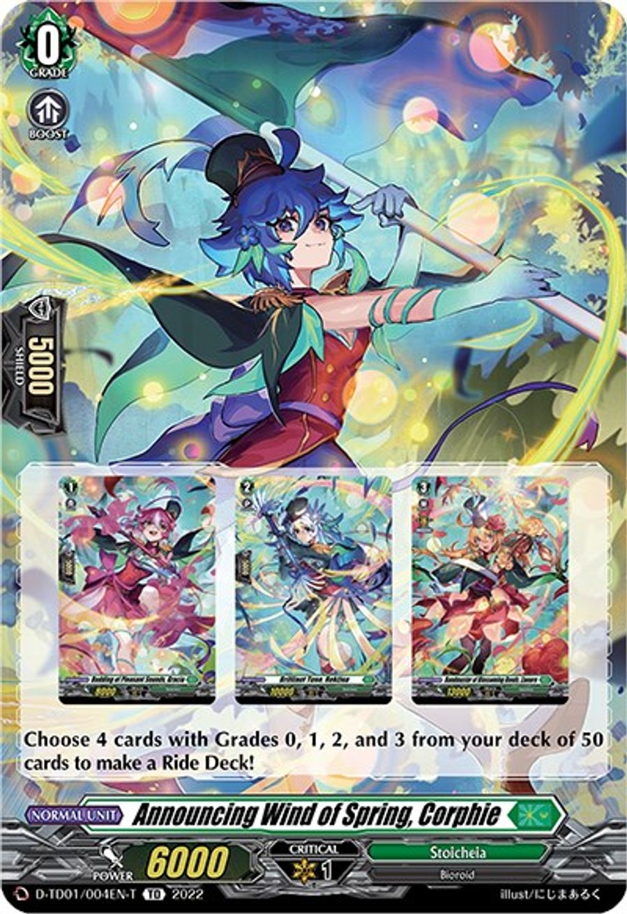 Announcing Wind of Spring, Corphie (Tutorial Card) - D-TD01: Urara Haneyama -Bandmaster of ...