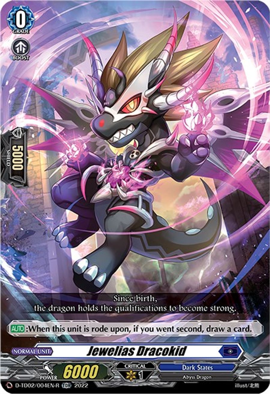 Jewelias Dracokid (Foil) - D-TD02: Michiru Hazama -Demonic Jewel Dragon of the Four Flames ...