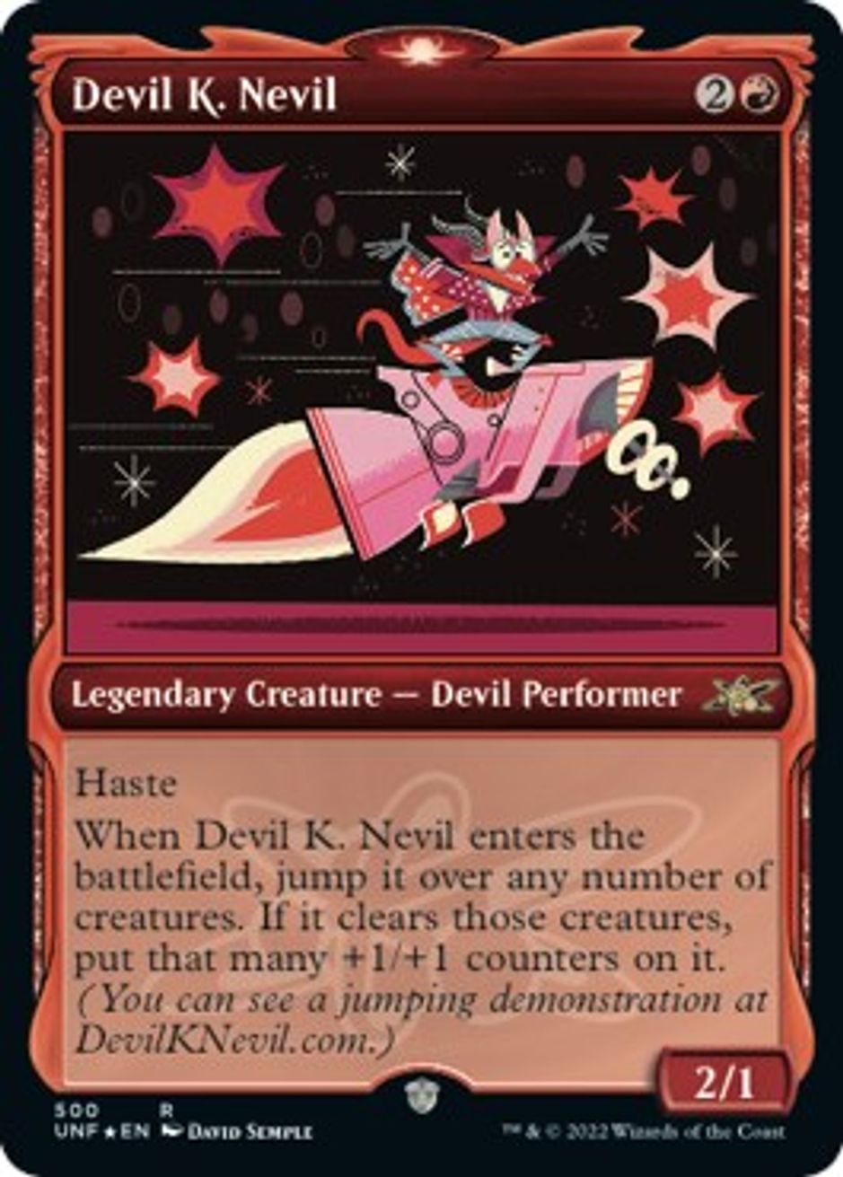 Devil K. Nevil (Showcase) (Galaxy Foil) - Unfinity - Magic: The Gathering