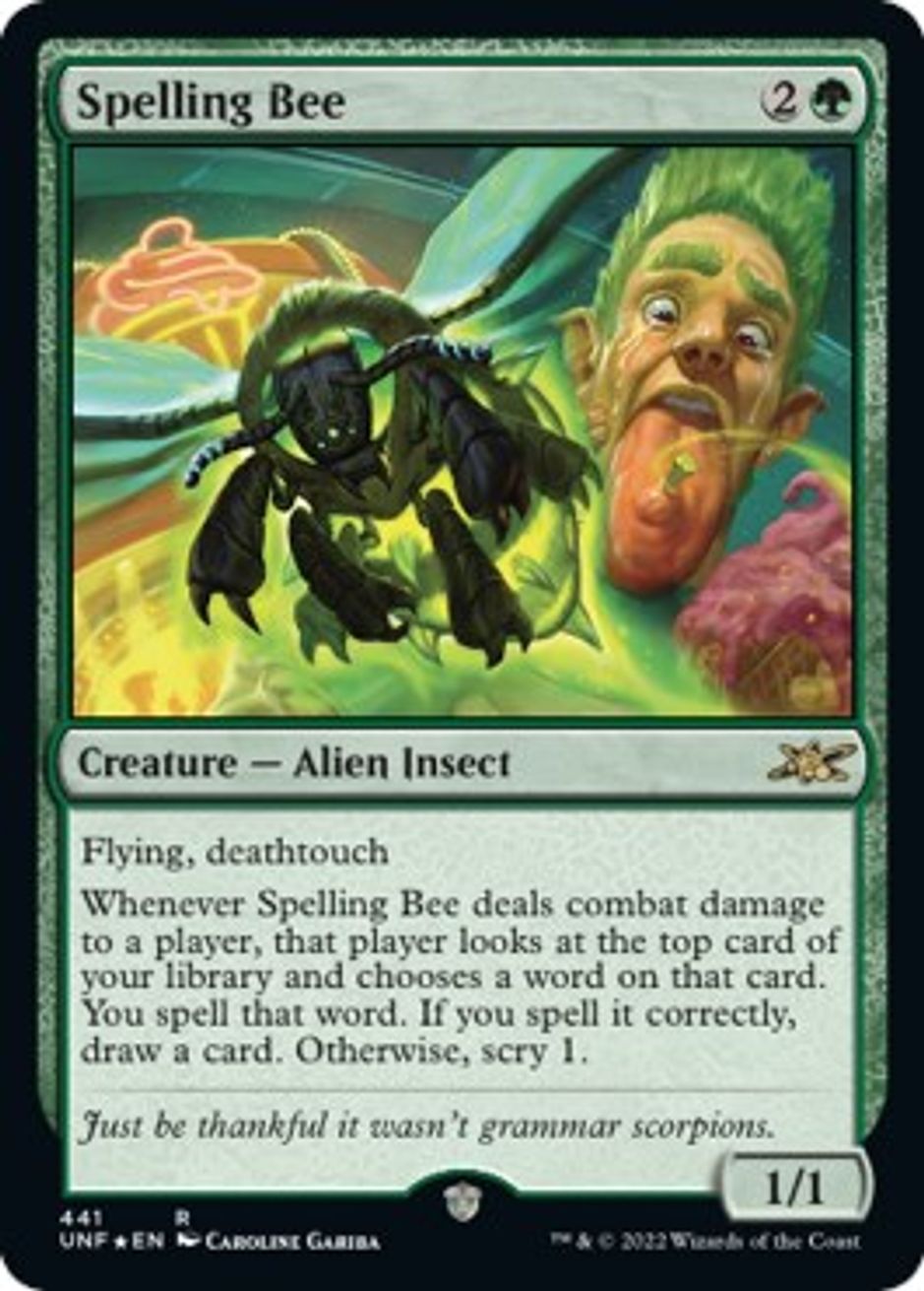 Spelling Bee (Galaxy Foil) - Unfinity - Magic: The Gathering