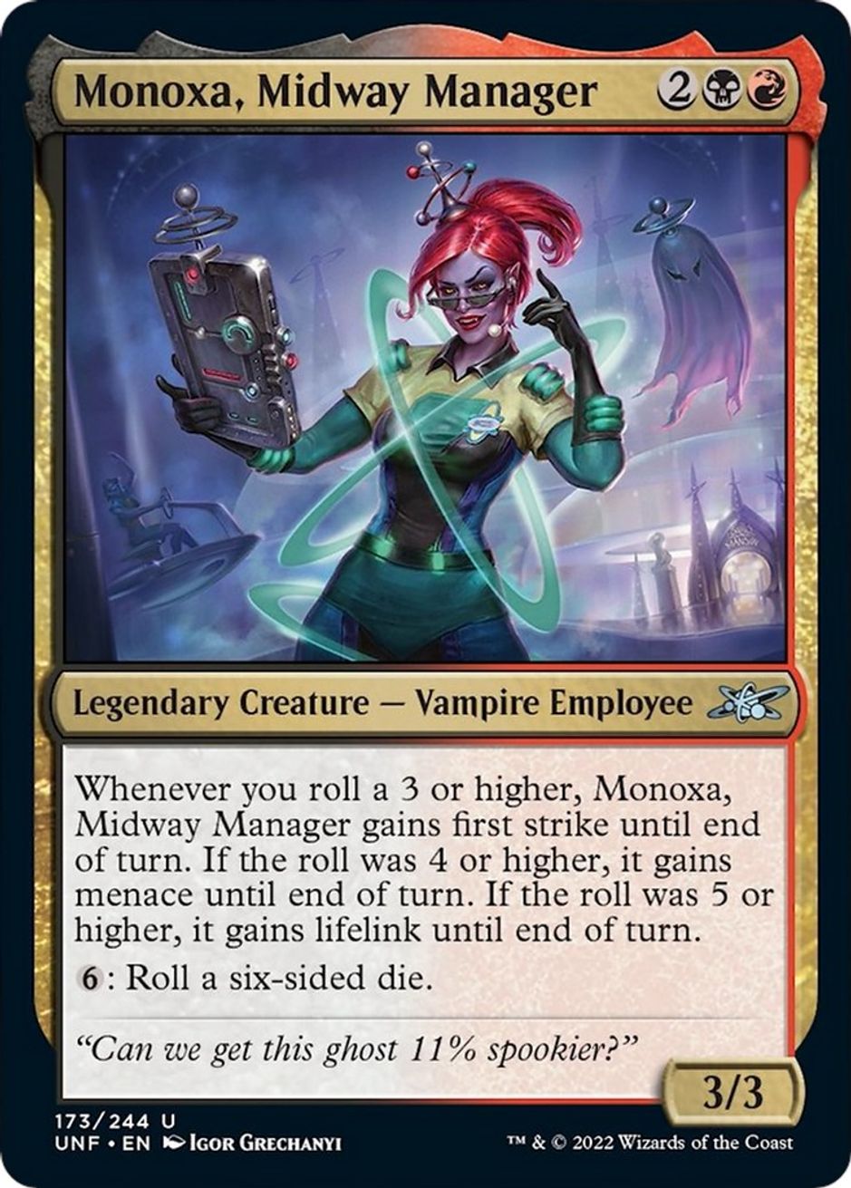 Monoxa, Midway Manager - Unfinity - Magic: The Gathering