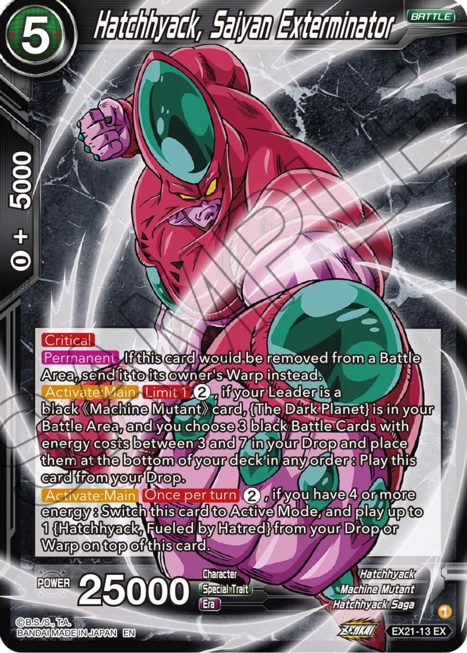 Hatchhyack, Saiyan Exterminator - 5th Anniversary Set - Dragon Ball Super CCG