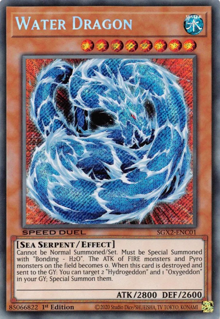 Water Dragon (Secret Rare) - Speed Duel GX: Midterm Paradox - YuGiOh