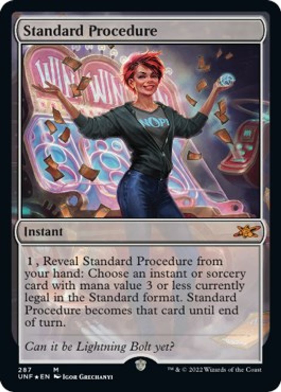 Standard Procedure (Galaxy Foil) - Unfinity - Magic: The Gathering