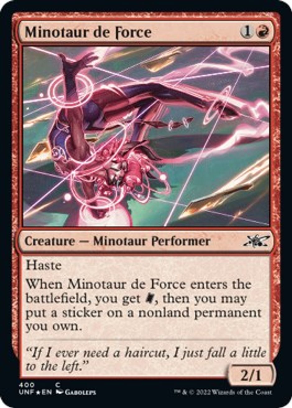 Minotaur de Force (Galaxy Foil) - Unfinity - Magic: The Gathering