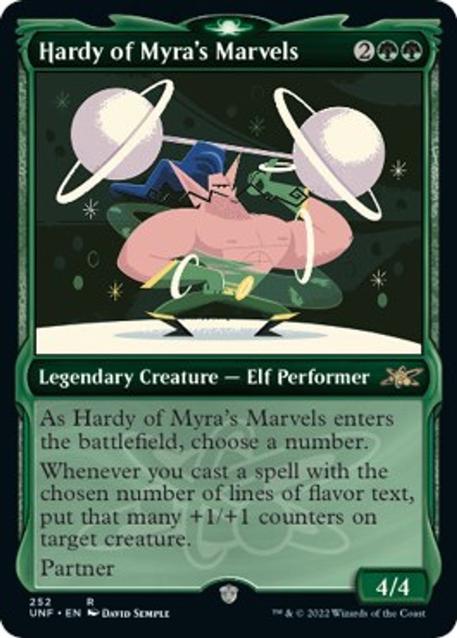 Hardy of Myra's Marvels (Showcase) - Unfinity - Magic: The Gathering