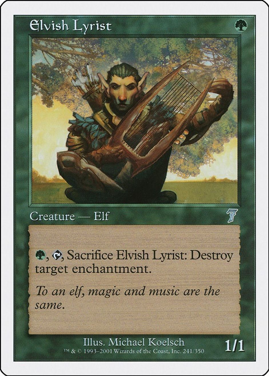 Elvish Lyrist - 7th Edition - Magic: The Gathering