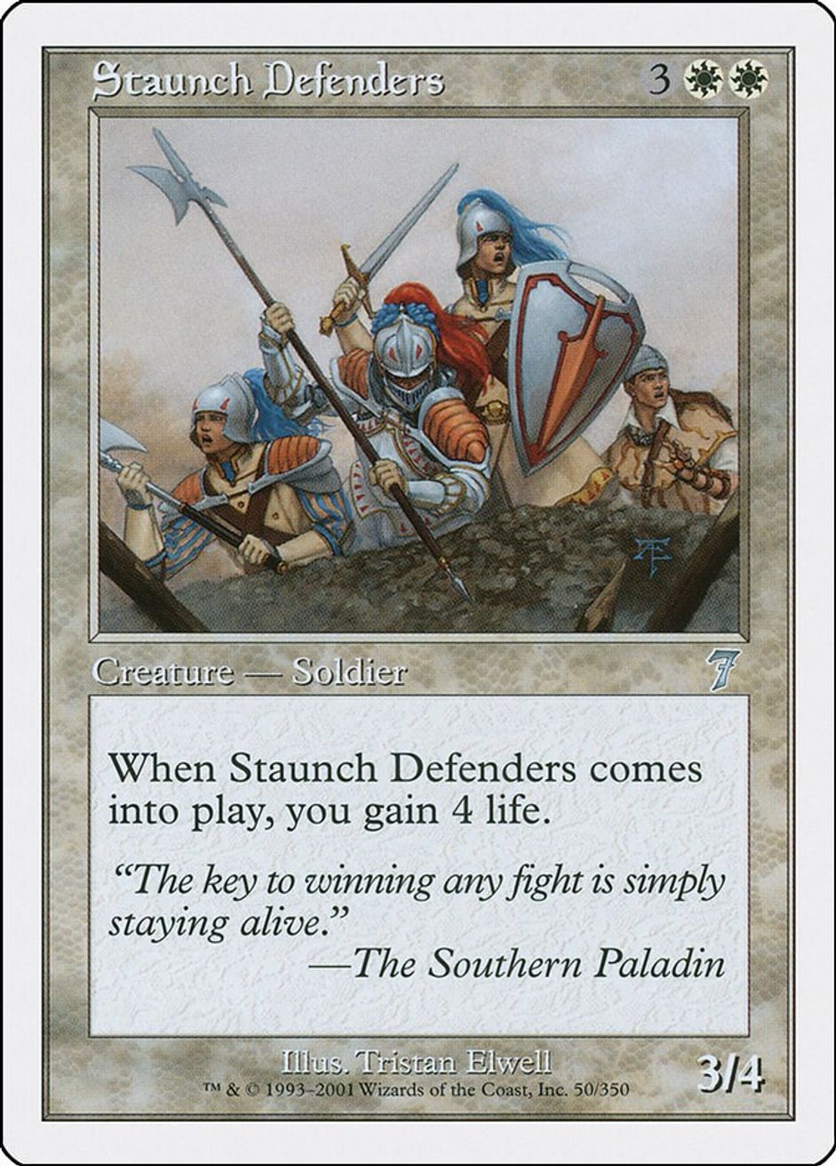 Staunch Defenders - 7th Edition - Magic: The Gathering