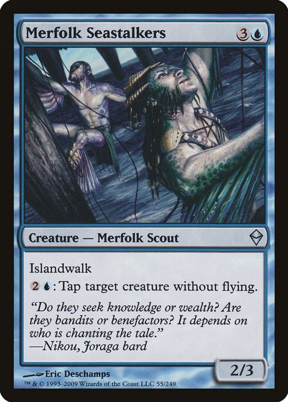 Merfolk Seastalkers - Zendikar - Magic: The Gathering