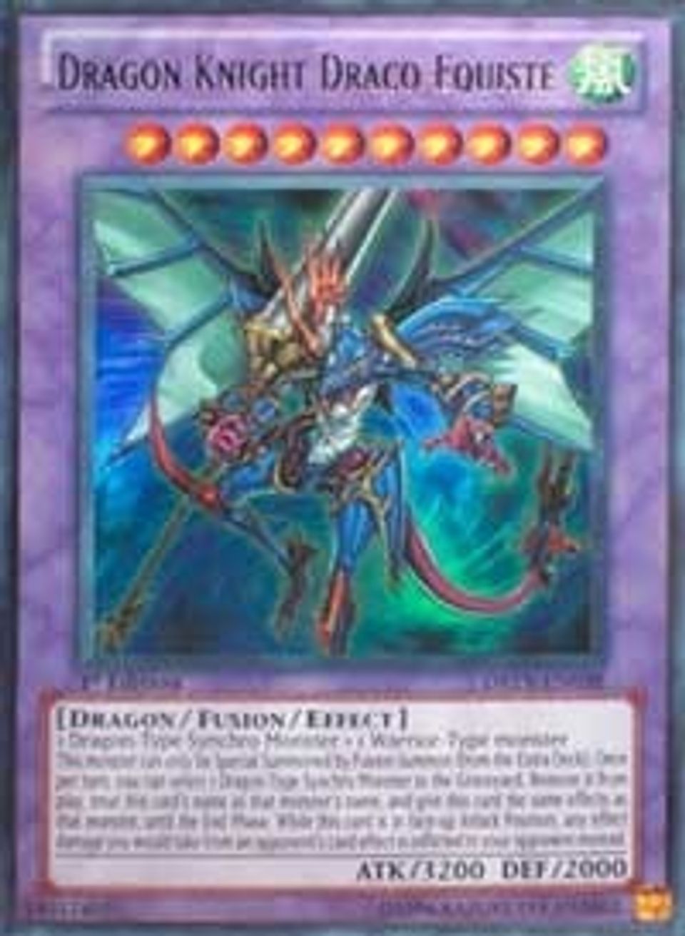 Dragon Knight Draco-Equiste - Duelist Revolution - YuGiOh