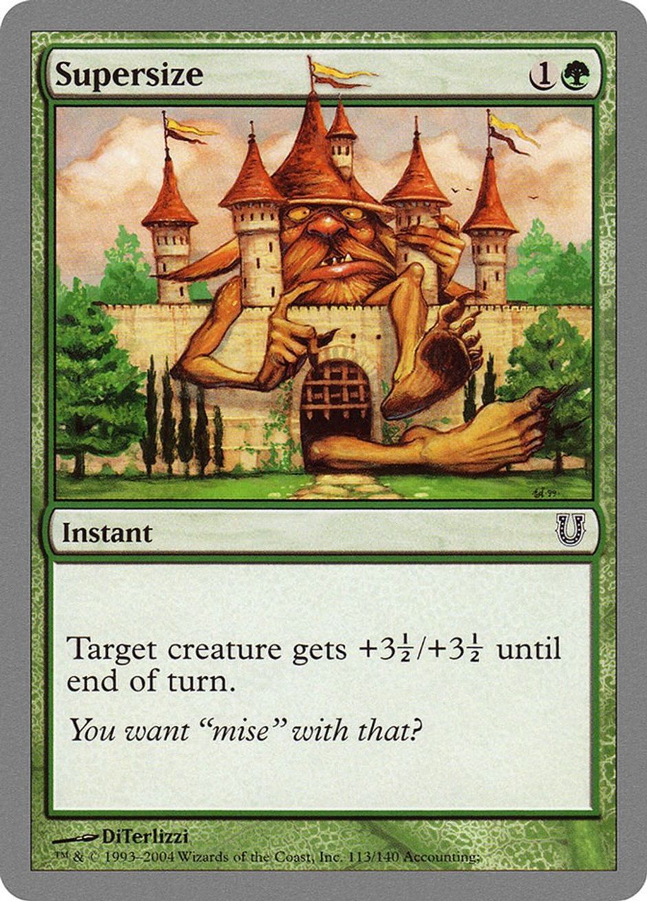 Supersize - Unhinged - Magic: The Gathering