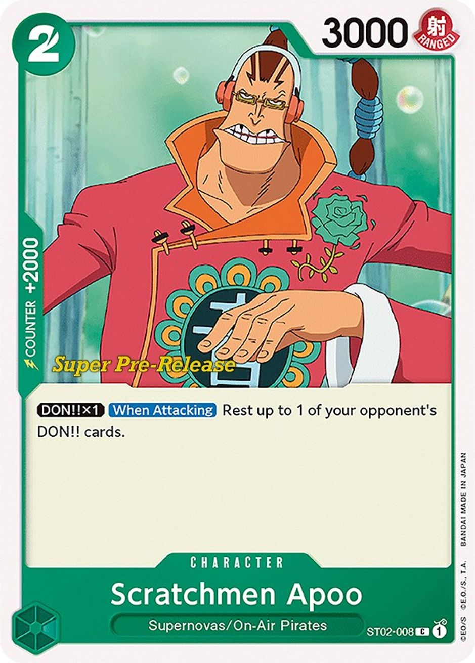 Scratchmen Apoo - Super Pre-Release Starter Deck 2: Worst Generation - One Piece Card Game