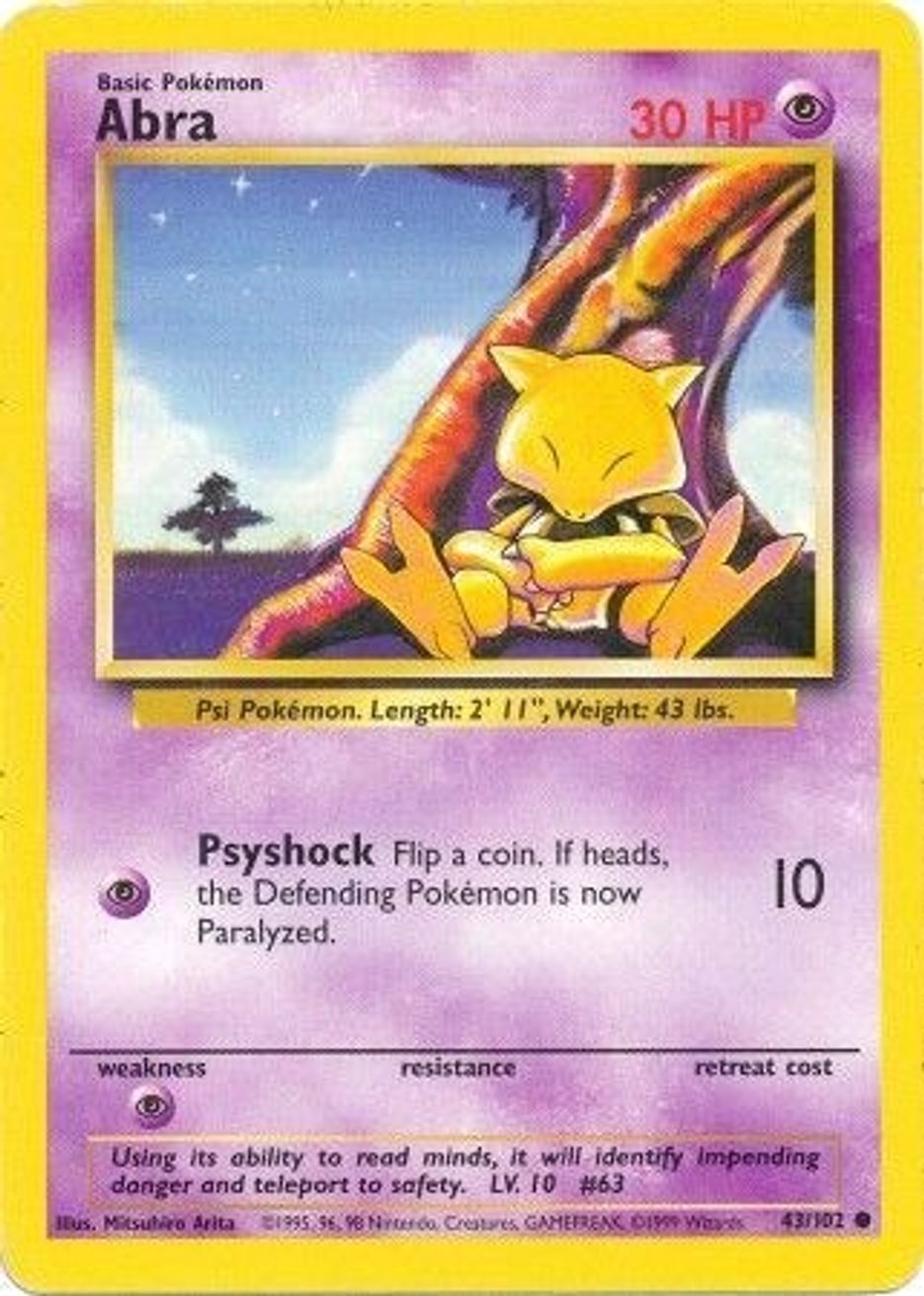 Abra - Base Set - Pokemon