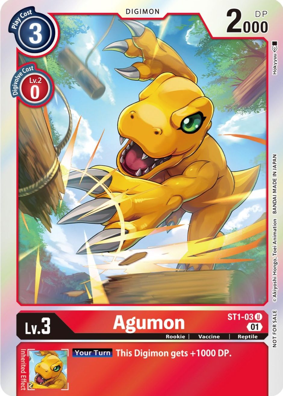Agumon - ST1-03 (ST-11 Special Entry Pack) - Starter Deck 01: Gaia Red ...