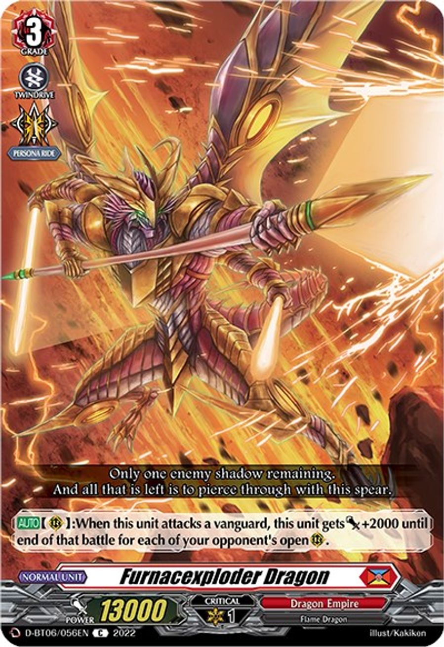 Furnacexploder Dragon - Blazing Dragon Reborn - Cardfight Vanguard
