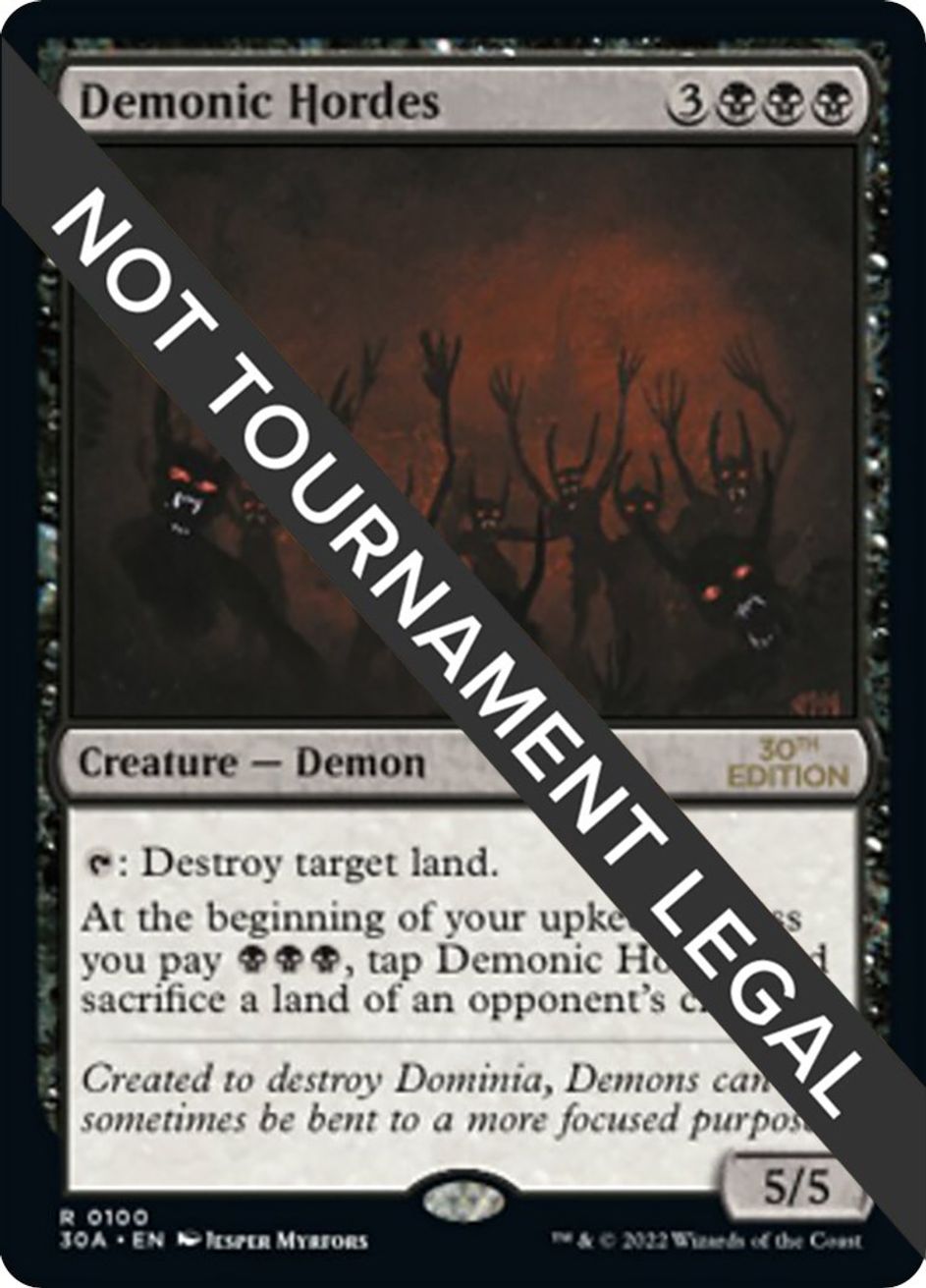 Demonic Hordes - 30th Anniversary Edition - Magic: The Gathering