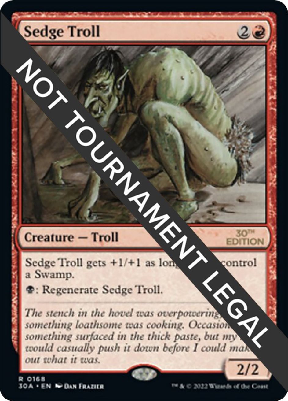 Sedge Troll - 30th Anniversary Edition - Magic: The Gathering