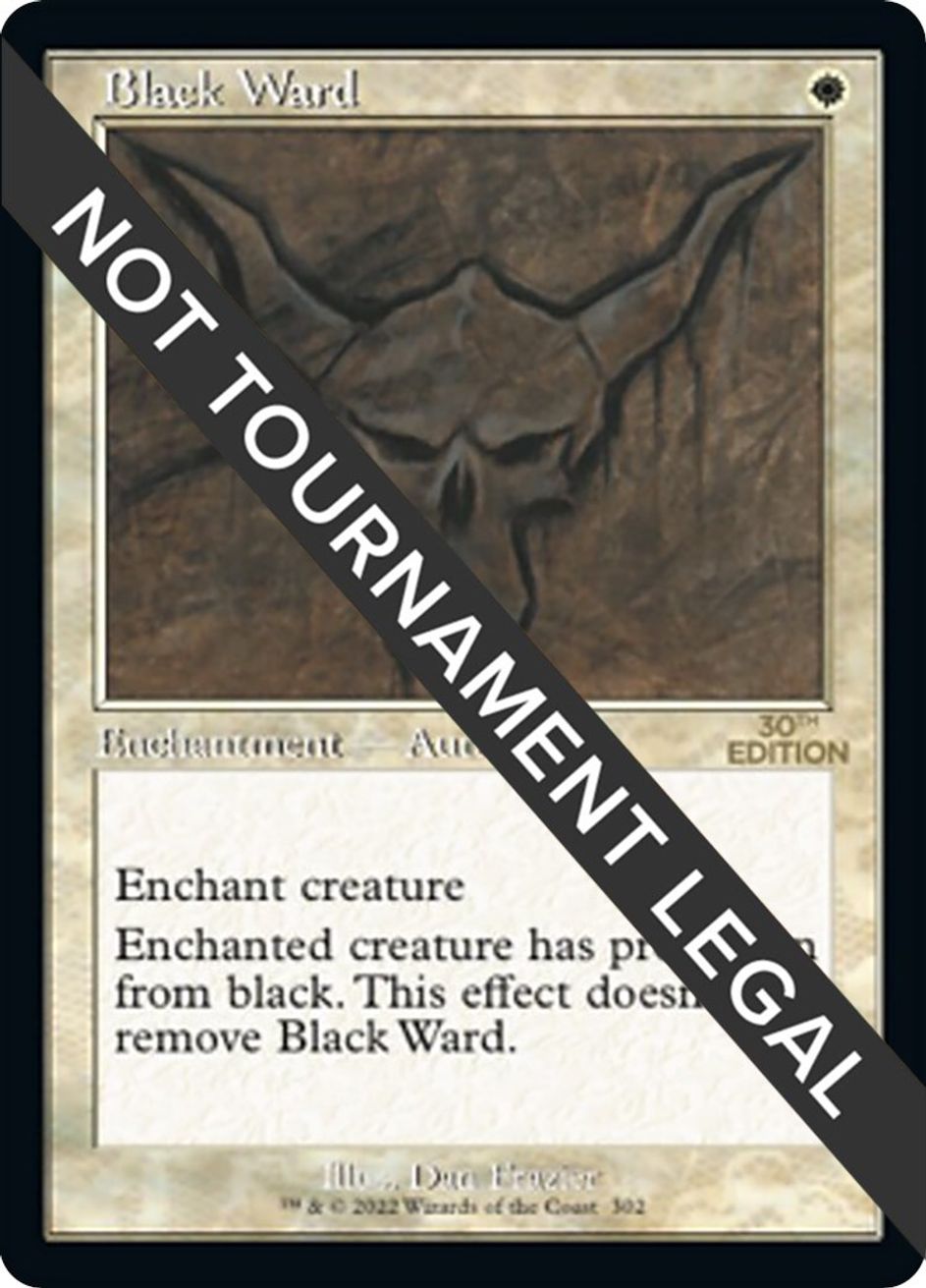 Black Ward (Retro Frame) - 30th Anniversary Edition - Magic: The Gathering
