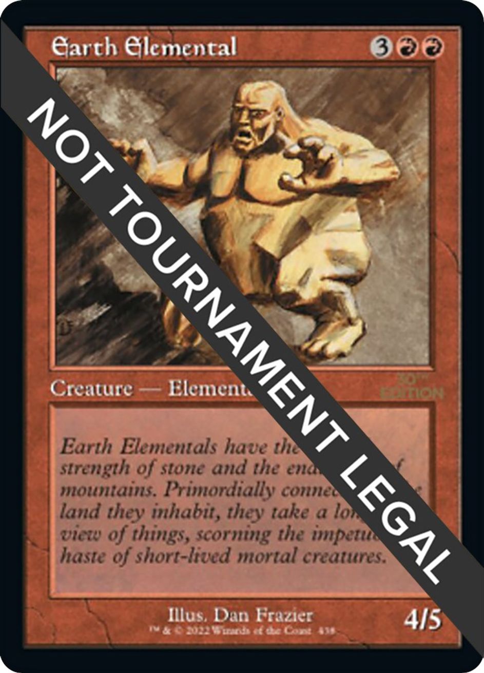 Earth Elemental (Retro Frame) - 30th Anniversary Edition - Magic: The ...