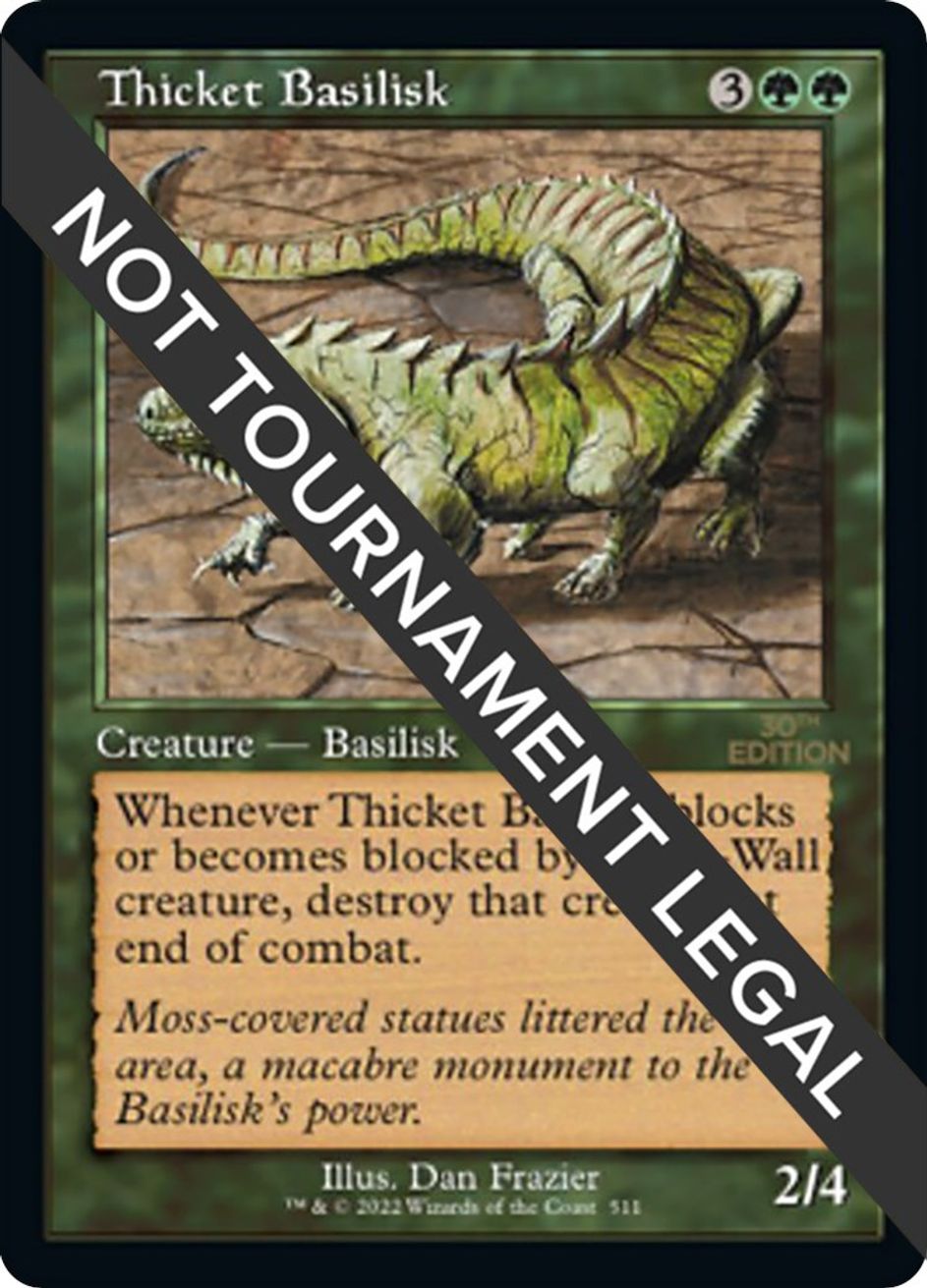 Thicket Basilisk (Retro Frame) - 30th Anniversary Edition - Magic: The ...