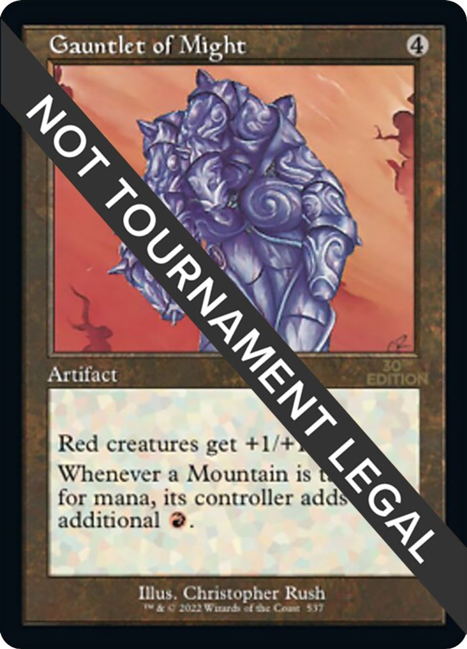 Gauntlet of Might (Retro Frame) - 30th Anniversary Edition - Magic: The ...