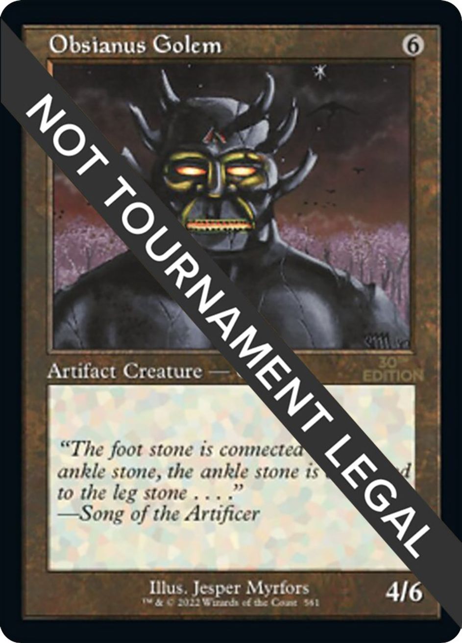 Obsianus Golem (Retro Frame) - 30th Anniversary Edition - Magic: The ...