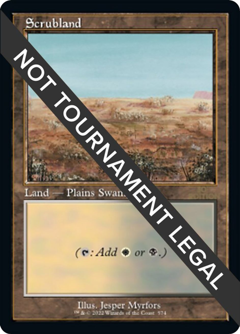 Scrubland (Retro Frame) - 30th Anniversary Edition - Magic: The Gathering
