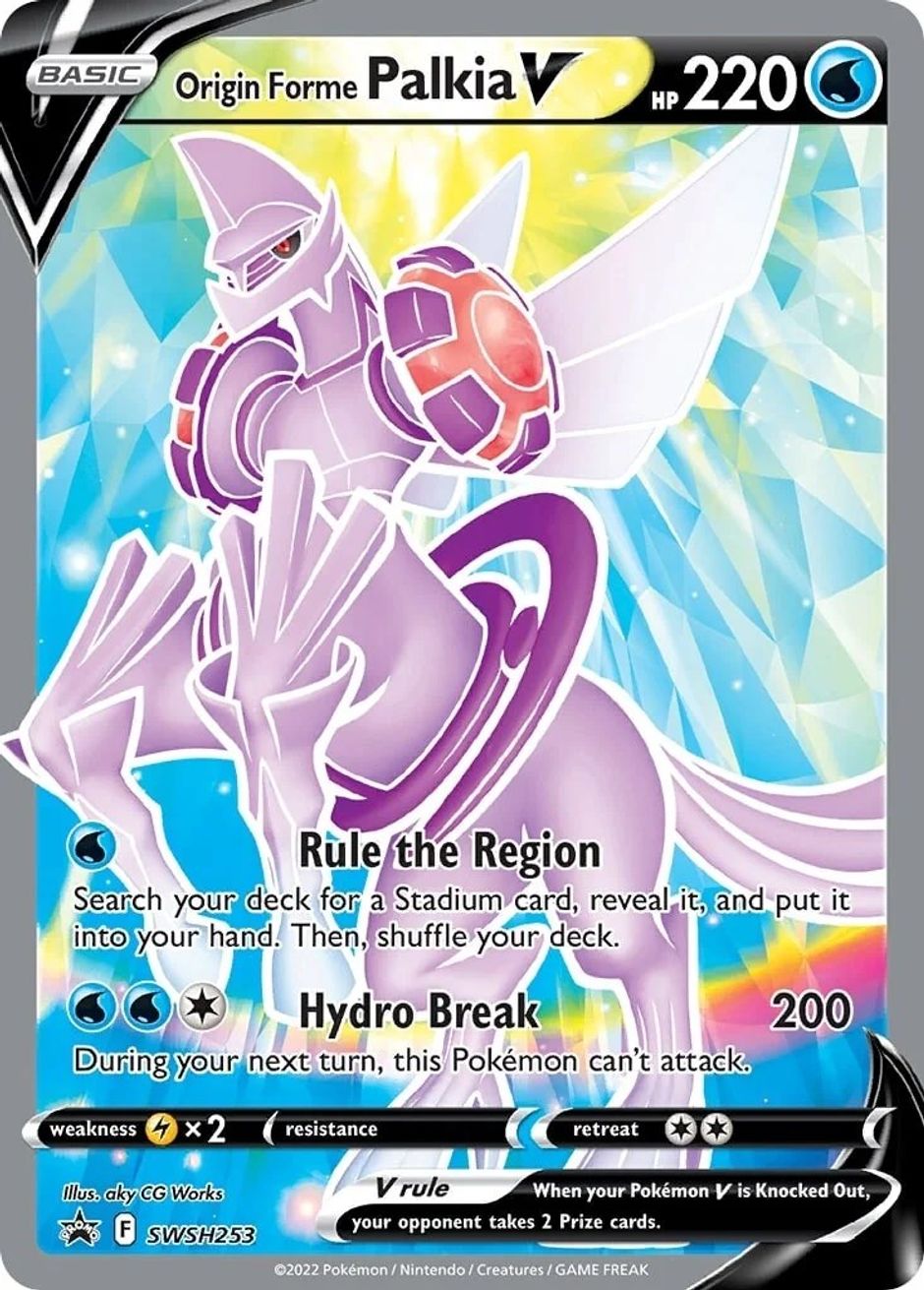 Origin Forme Palkia V - SWSH: Sword & Shield Promo Cards - Pokemon