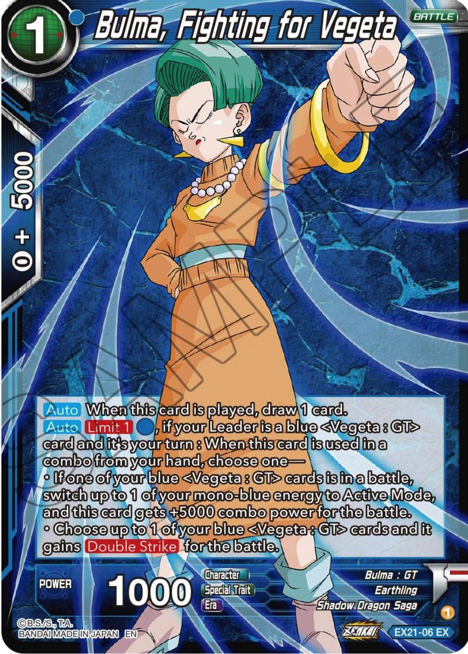 Bulma, Fighting for Vegeta - 5th Anniversary Set - Dragon Ball Super CCG