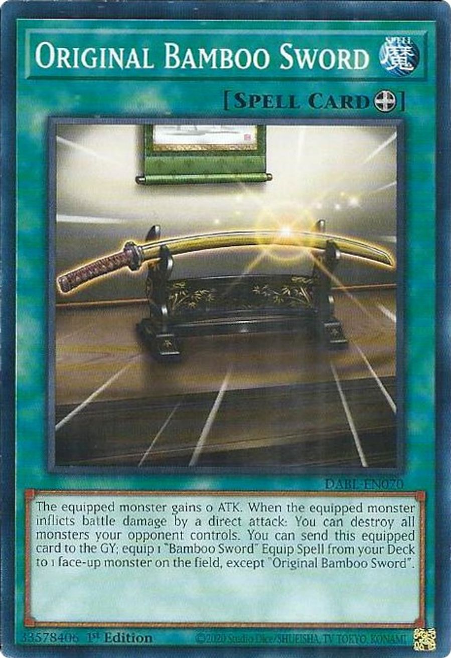 Original Bamboo Sword - Darkwing Blast - YuGiOh