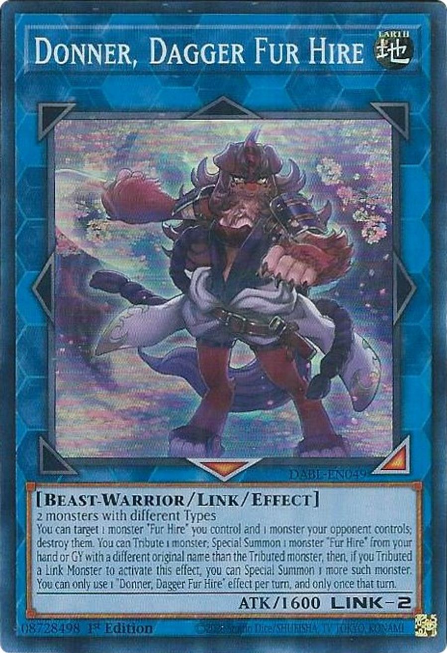 Donner, Dagger Fur Hire - Darkwing Blast - YuGiOh