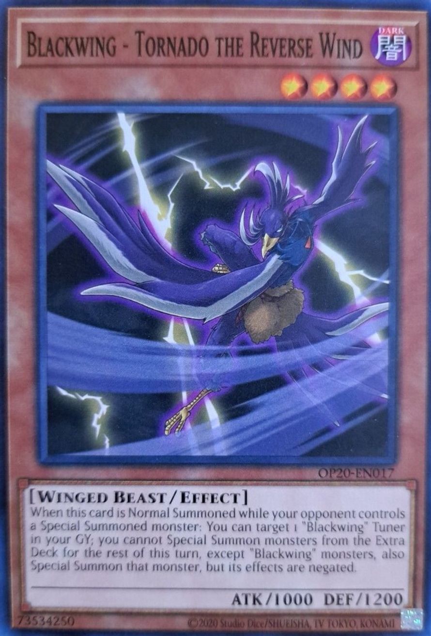Blackwing - Tornado the Reverse Wind - OTS Tournament Pack 20 - YuGiOh