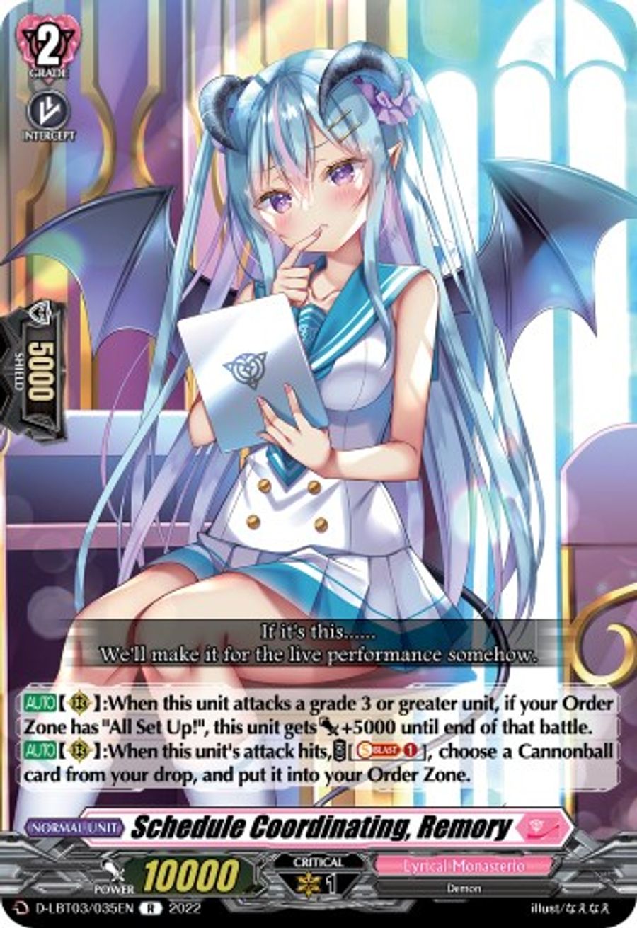 Schedule Coordinating, Remory - D-LBT03: Lyrical Monasterio ~Summertime Memories!~ - Cardfight ...
