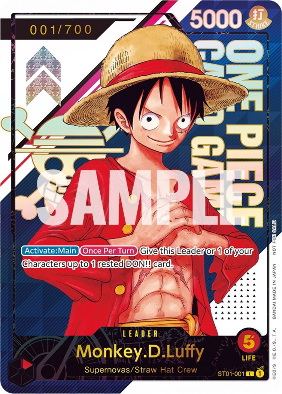 Monkey.D.Luffy - ST01-001 [Serial Number] - One Piece Promotion Cards ...