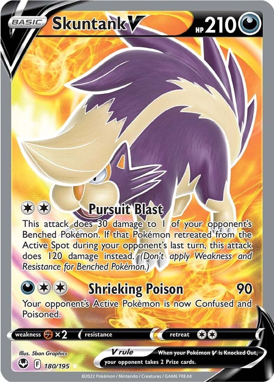 Skuntank V (Full Art) - SWSH12: Silver Tempest - Pokemon