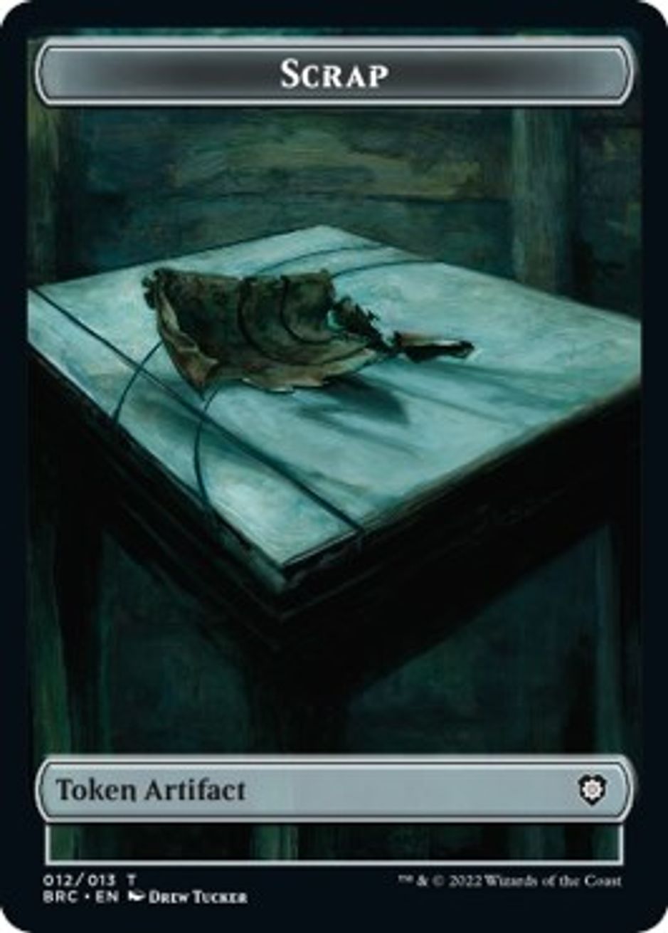 Scrap // Powerstone Double-sided Token - Commander: The Brothers' War ...