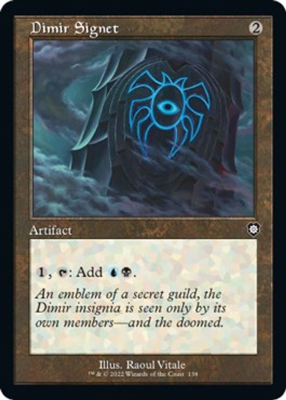 Dimir Signet (Retro Frame) - Commander: The Brothers' War - Magic: The ...