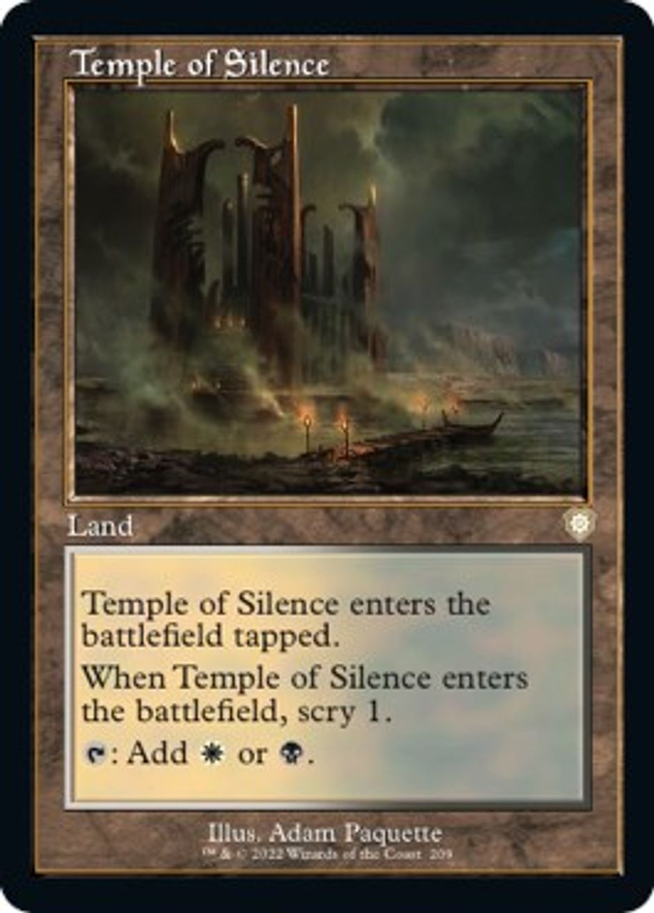 Temple of Silence (Retro Frame) - Commander: The Brothers' War - Magic ...