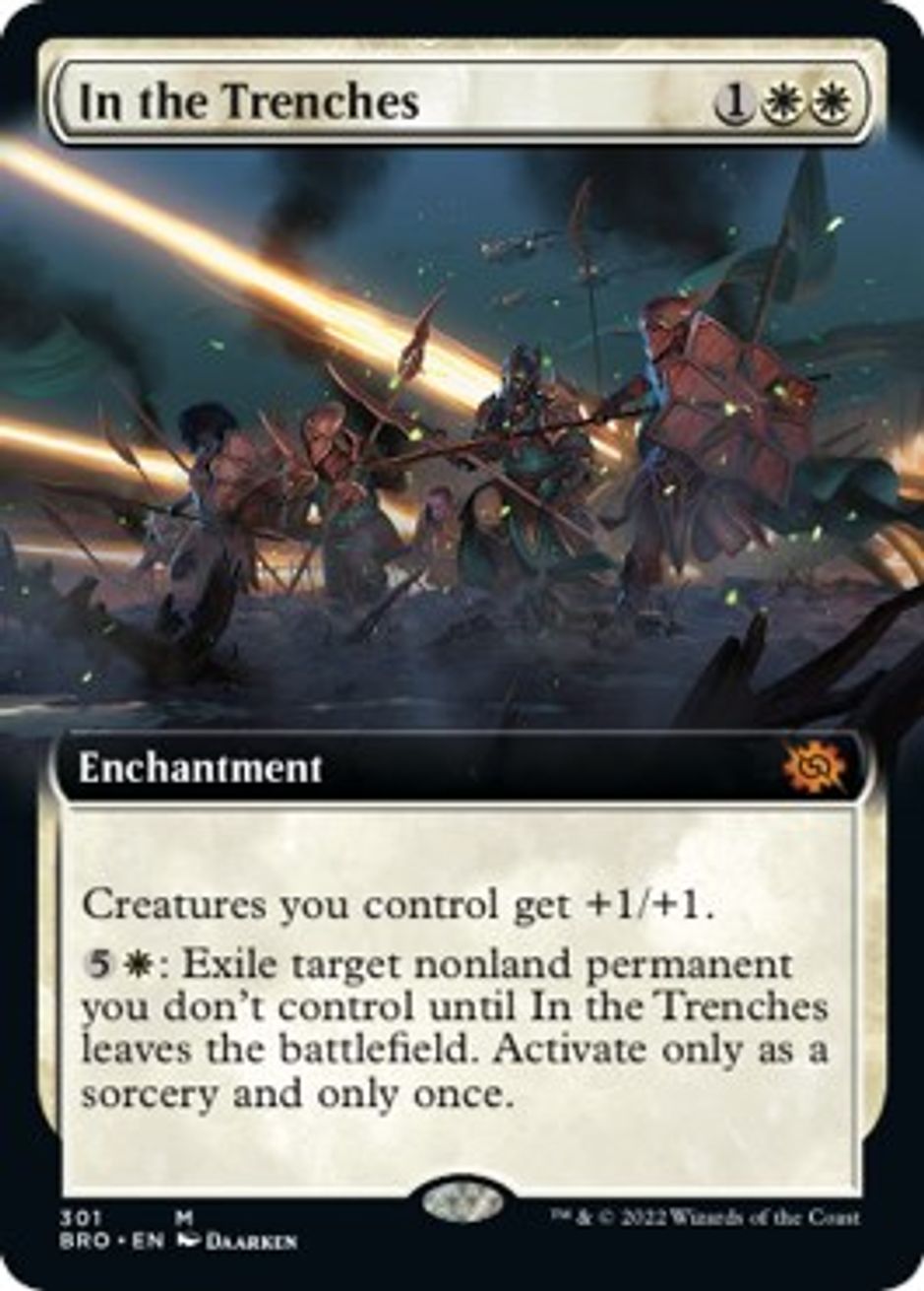 In the Trenches (Extended Art) - The Brothers' War - Magic: The Gathering
