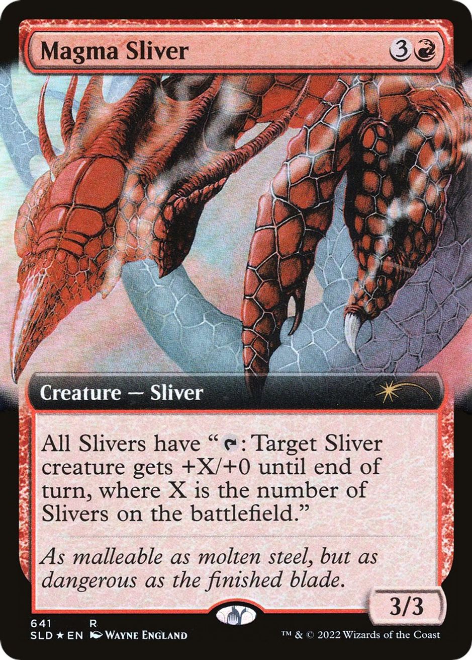Magma Sliver (Extended Art) - Secret Lair Drop Series - Magic: The ...